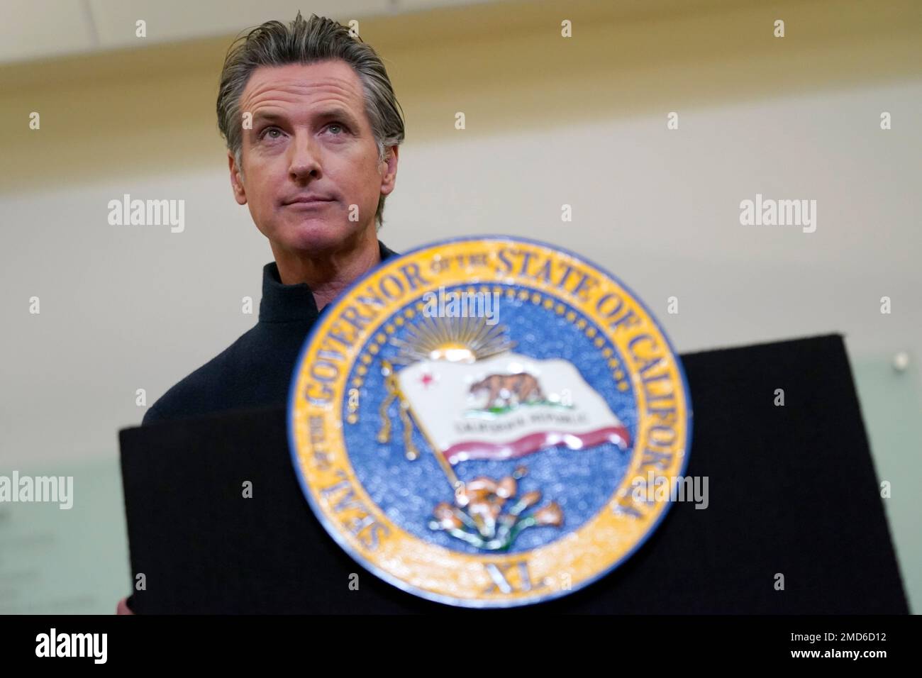 Gov. Gavin Newsom speaks at Asian Health Services in Oakland, Calif ...
