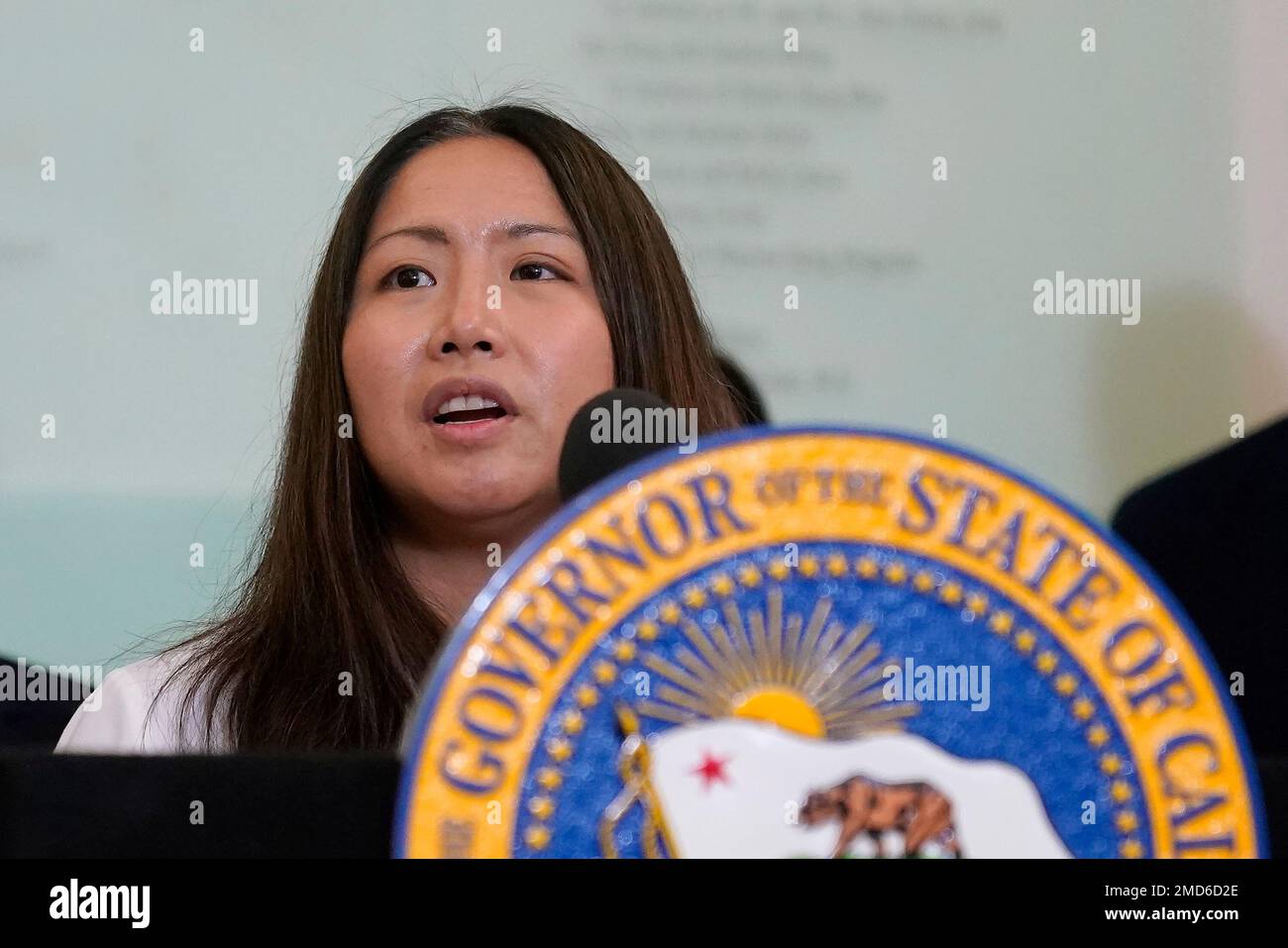 Dr. Mychi Nguyen speaks at Asian Health Services in Oakland, Calif ...