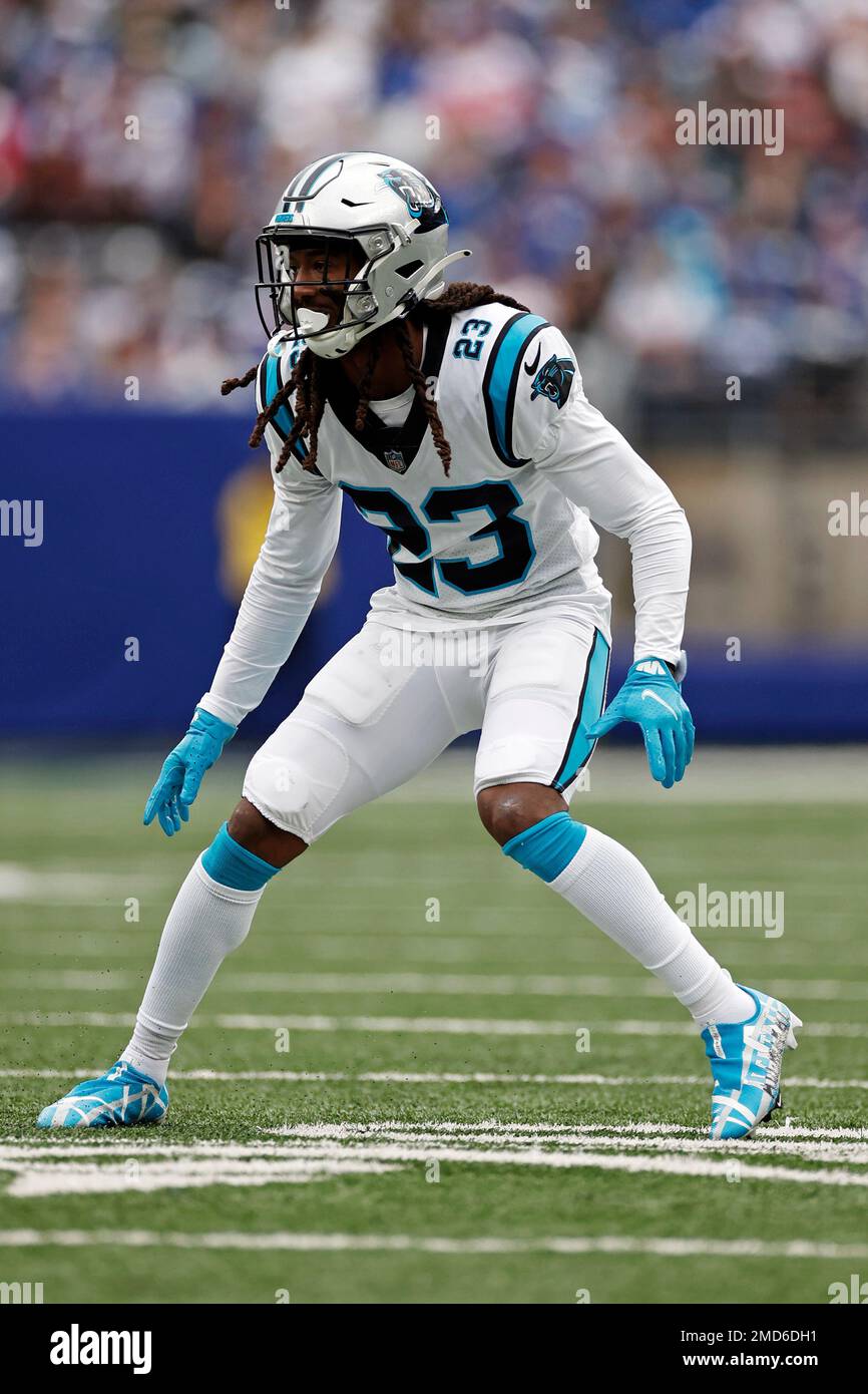 Carolina Panthers cornerback Stantley Thomas-Oliver (23) defends ...