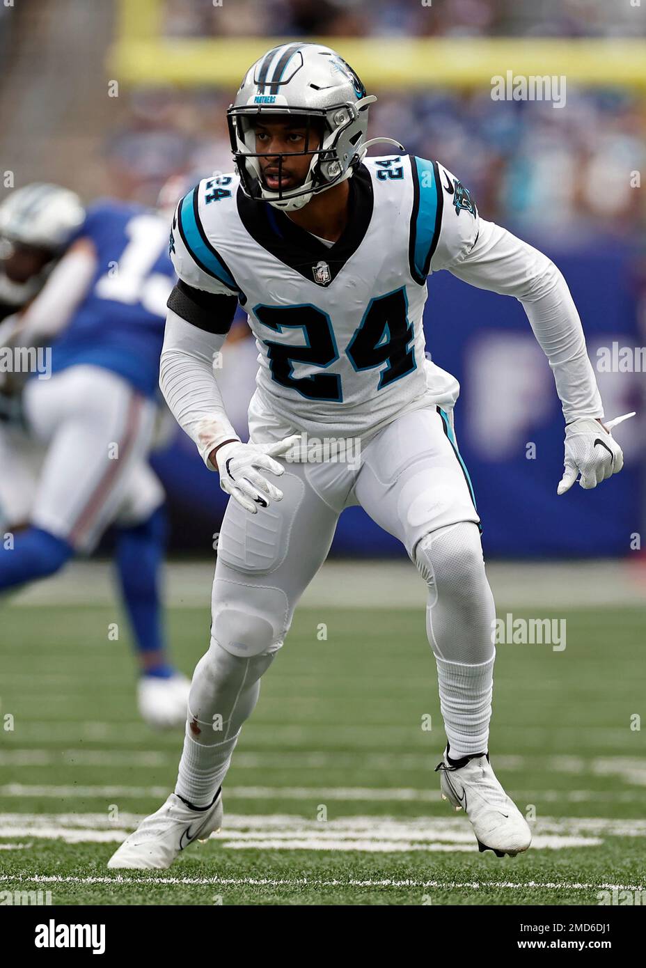 Carolina Panthers cornerback A.J. Bouye (24) defends against the New ...