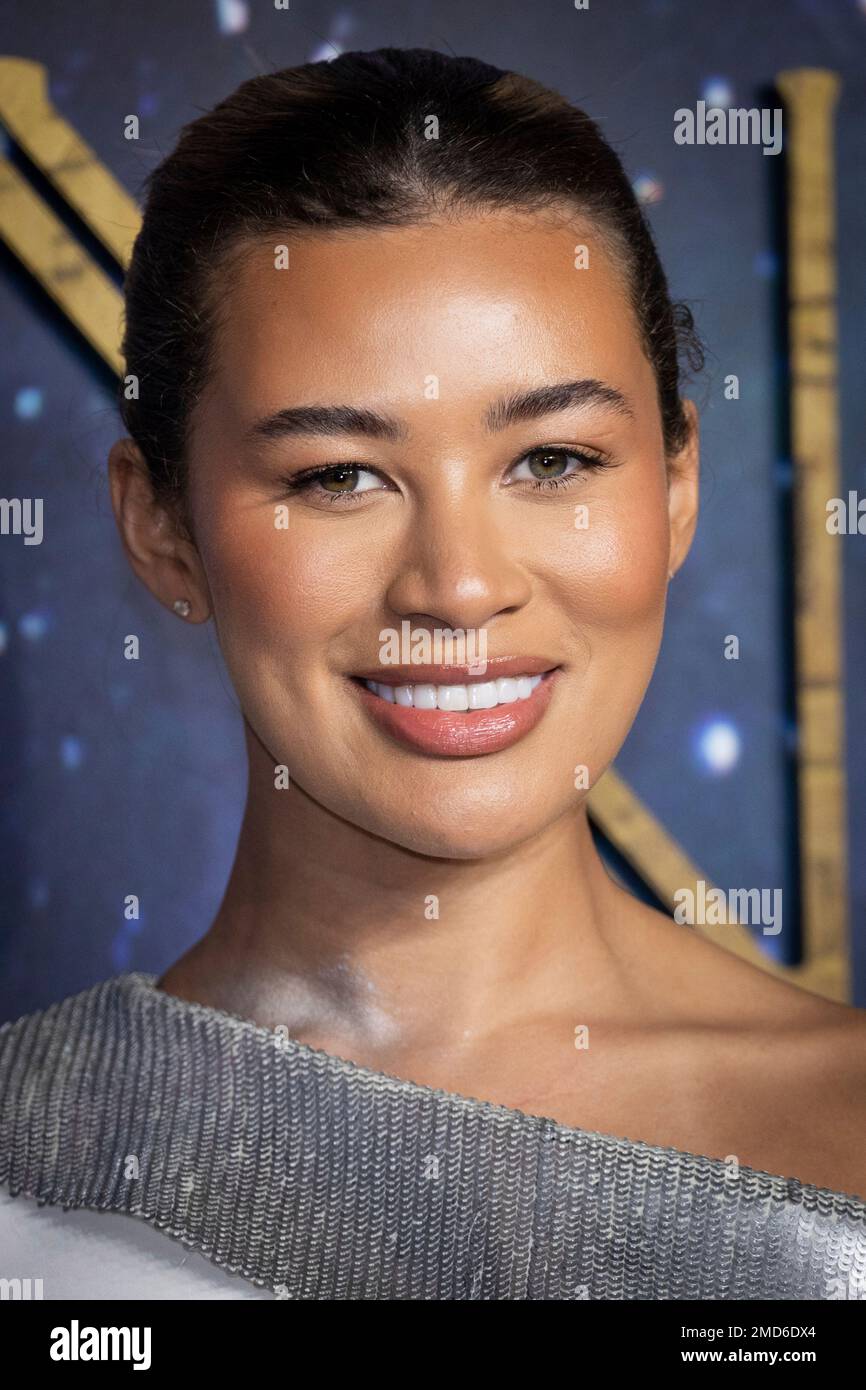 Montana Brown poses for photographers upon arrival at the premiere of ...