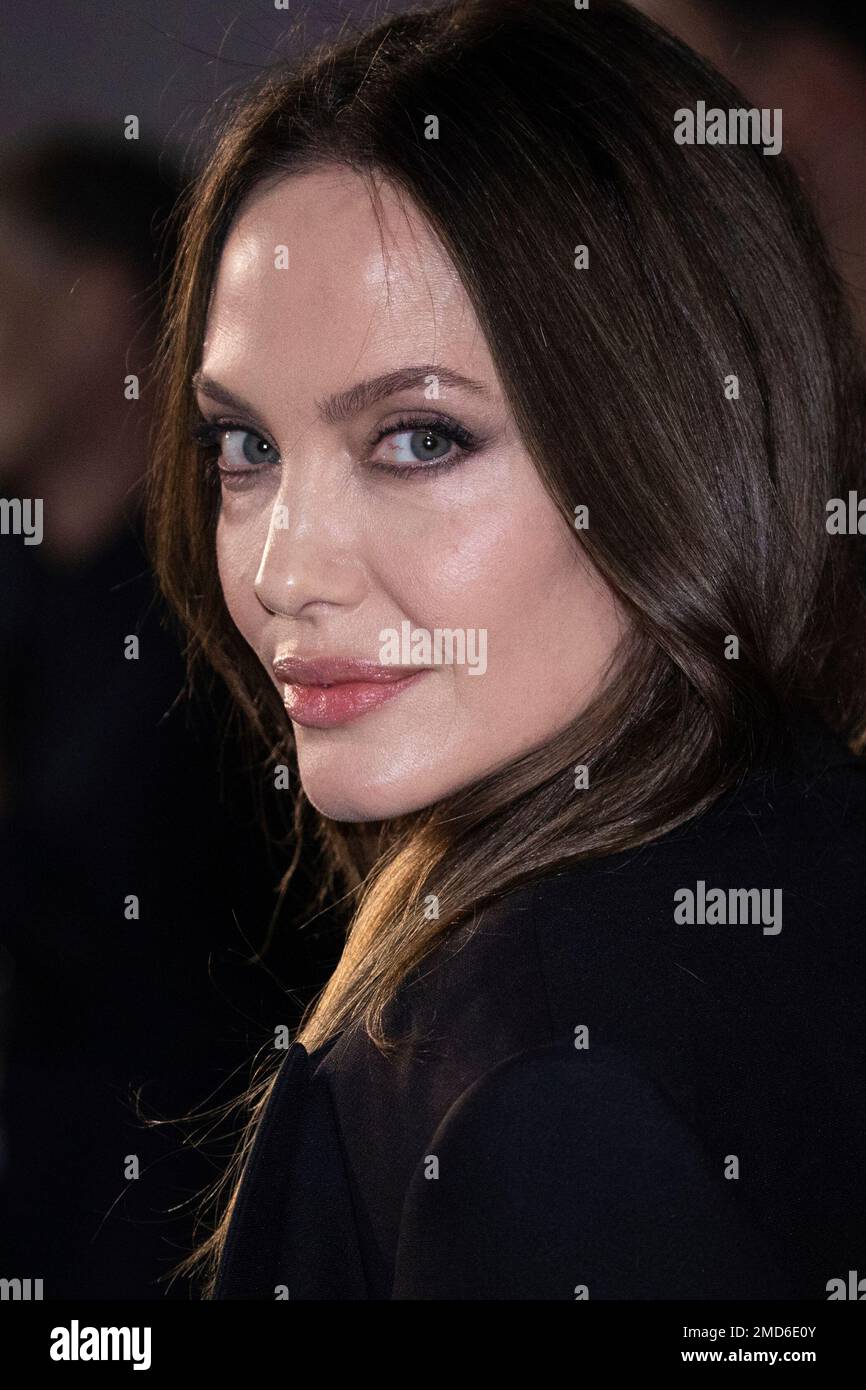 Angelina Jolie poses for photographers upon arrival at the premiere of ...