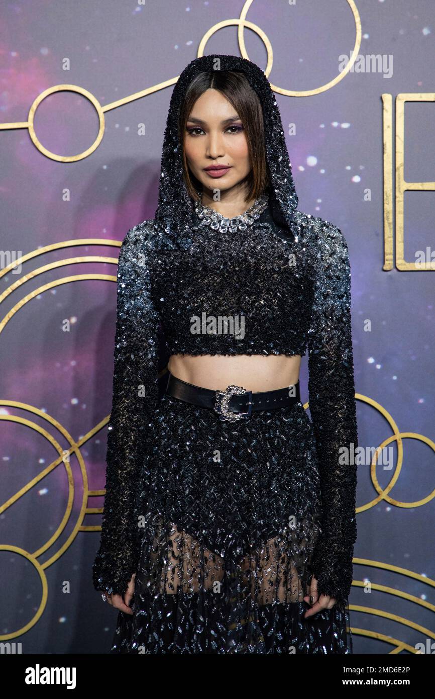 Gemma Chan poses for photographers upon arrival at the premiere of the ...