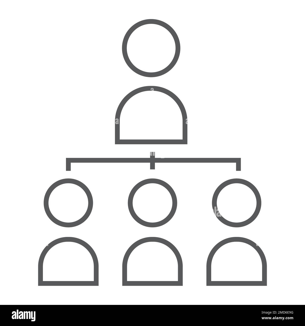 Leadership thin line icon, development and business, leader sign vector ...