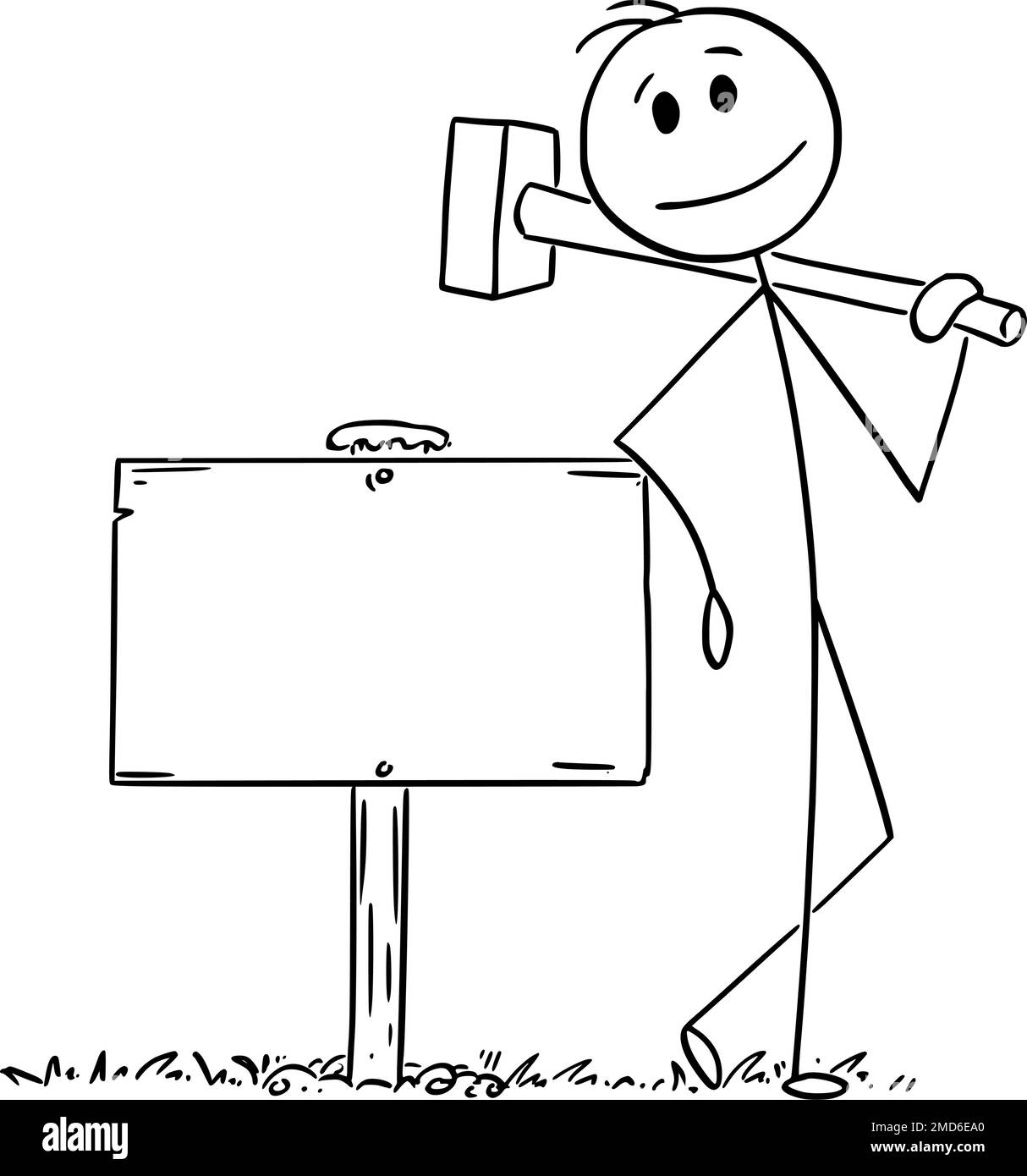 Rustic sign post Black and White Stock Photos & Images - Alamy