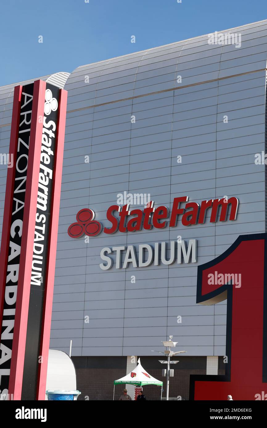 State Farm Stadium in a general outside view before a NFL football game ...