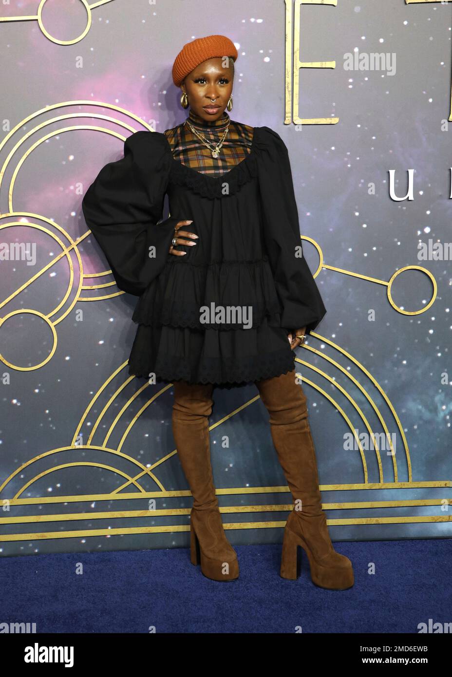 Cynthia Erivo poses for photographers upon arrival at the premiere of ...