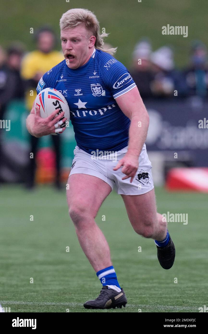 Brad Fash #13 of Hull FC during the Rugby League Pre Season match ...