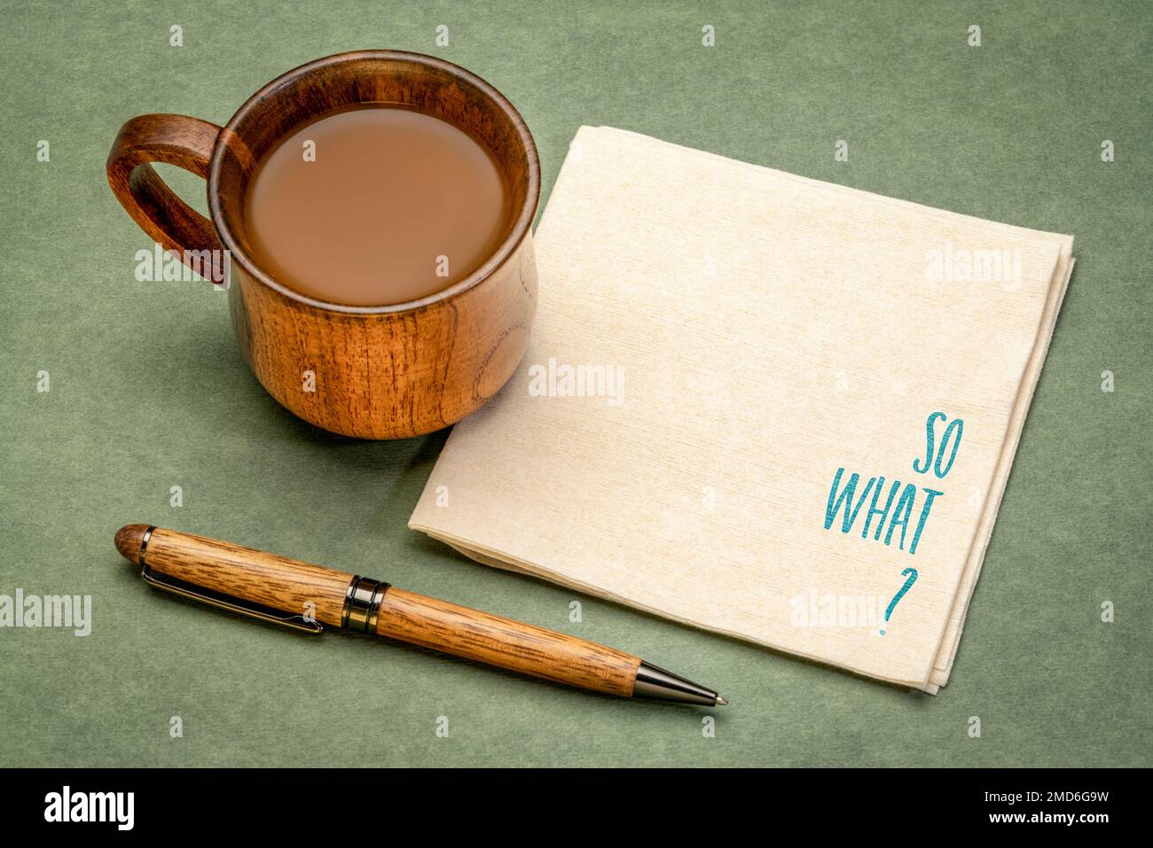 So what question - indifference concept - handwriting on a napkin with ...