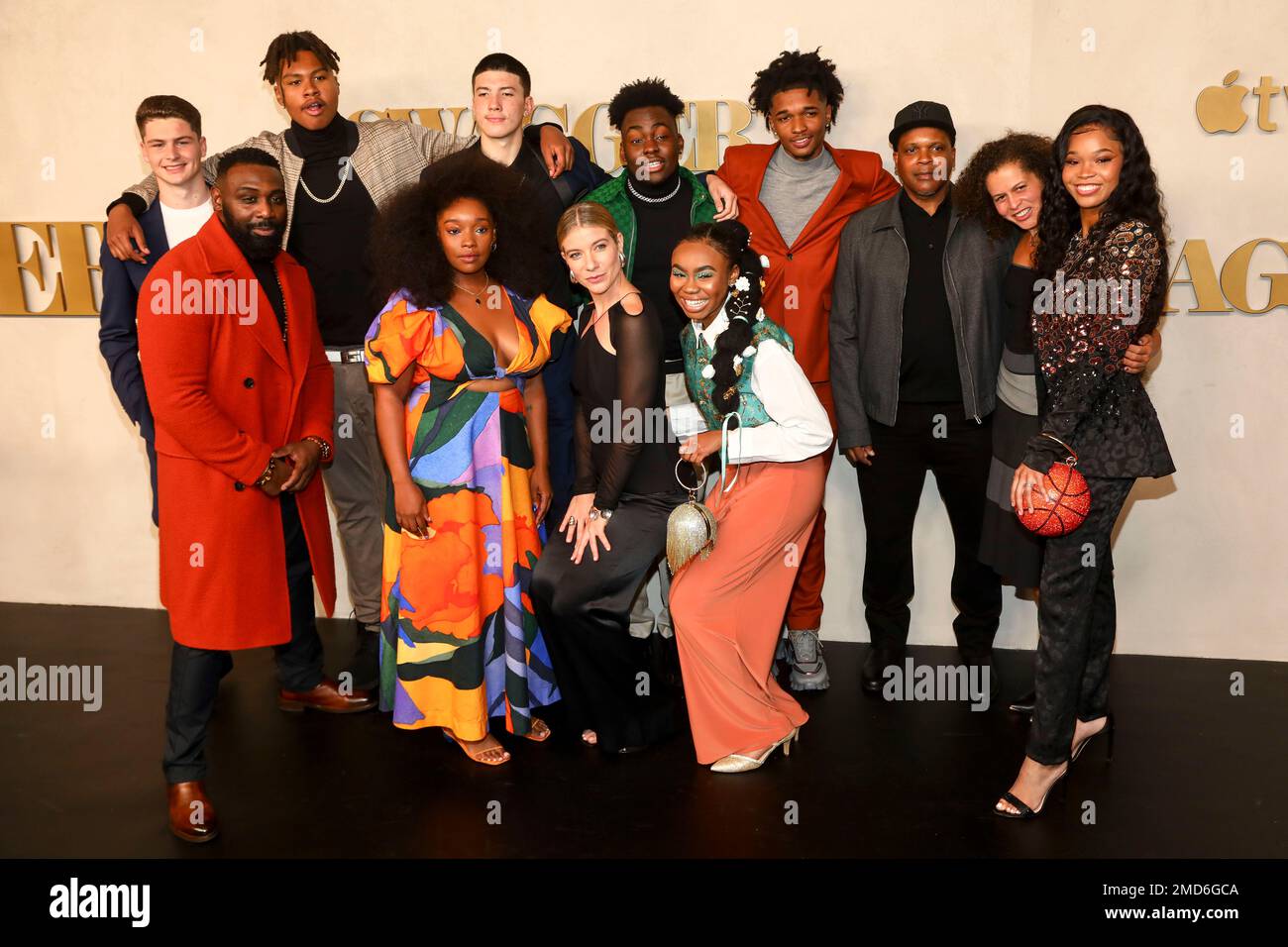 The cast and crew of "Swagger", clockwise from lower left, Sean Baker ...