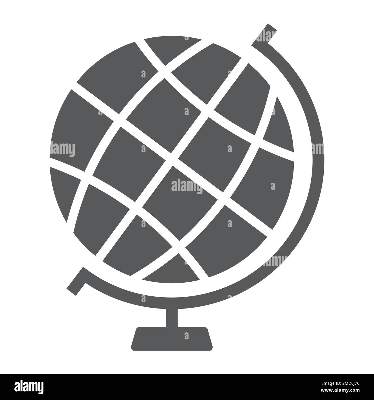 Globe glyph icon, earth and world, geography sign vector graphics, a ...