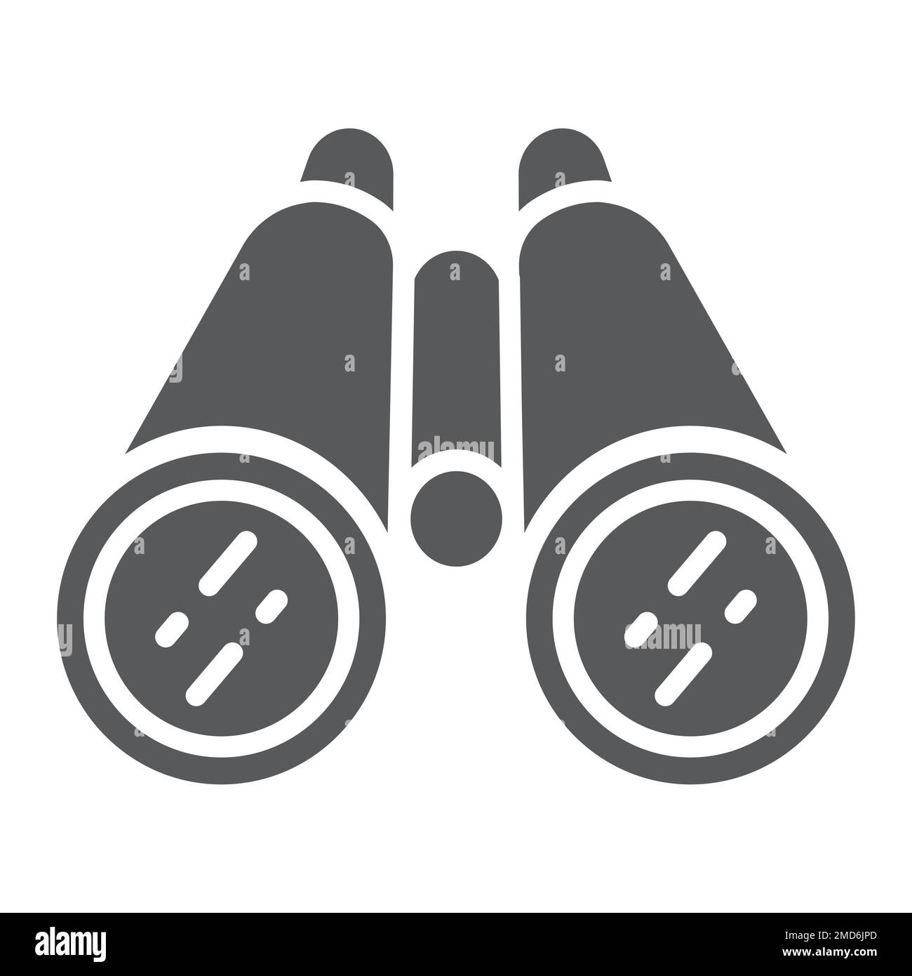 Competitive analysis glyph icon, development and business, binocular ...