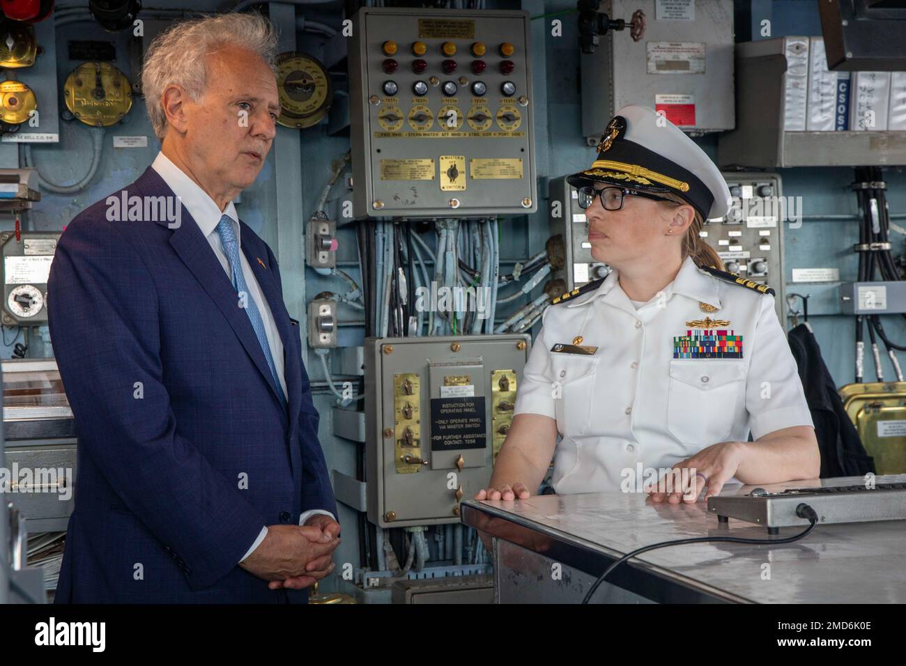 COPENHAGEN, Denmark (JULY 15, 2022) U.S. Navy Cmdr. Elizabeth Nelson ...