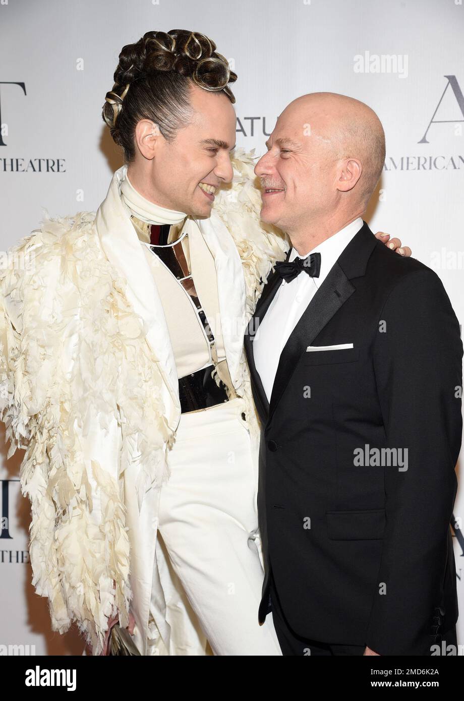 Jordan Roth, left, and husband Richie Jackson attend the American ...