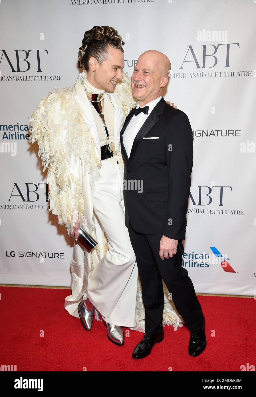 Jordan Roth, left, and husband Richie Jackson attend the American ...