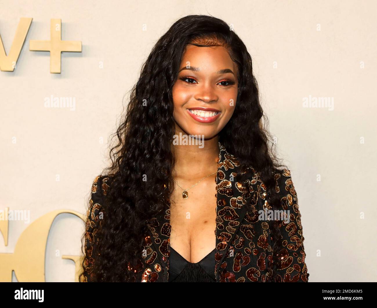 Actor Quvenzhane Wallis attends the Apple TV+ series premiere of ...