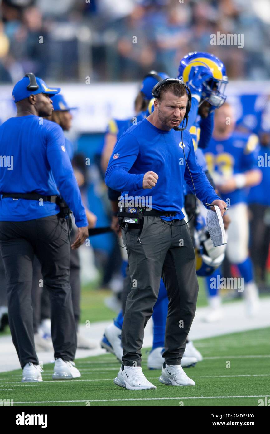 Los Angeles Rams head coach Sean McVay during an NFL Professional ...