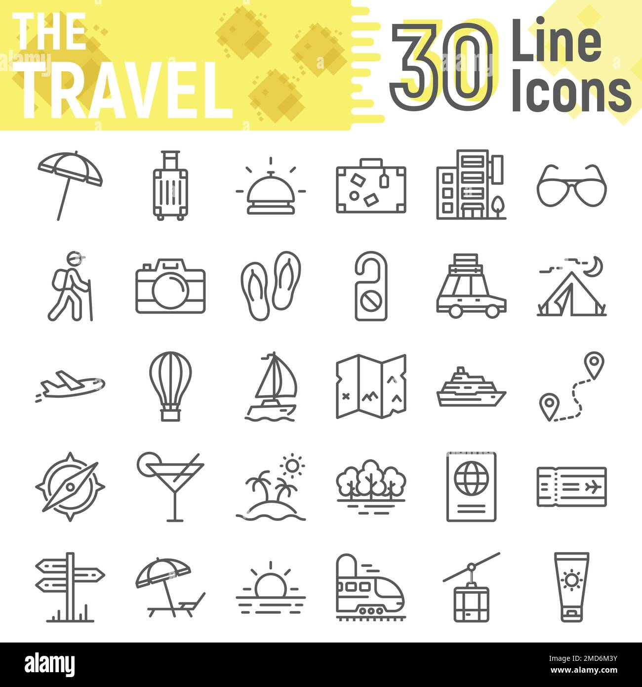 Collection signs on route Stock Vector Images - Alamy