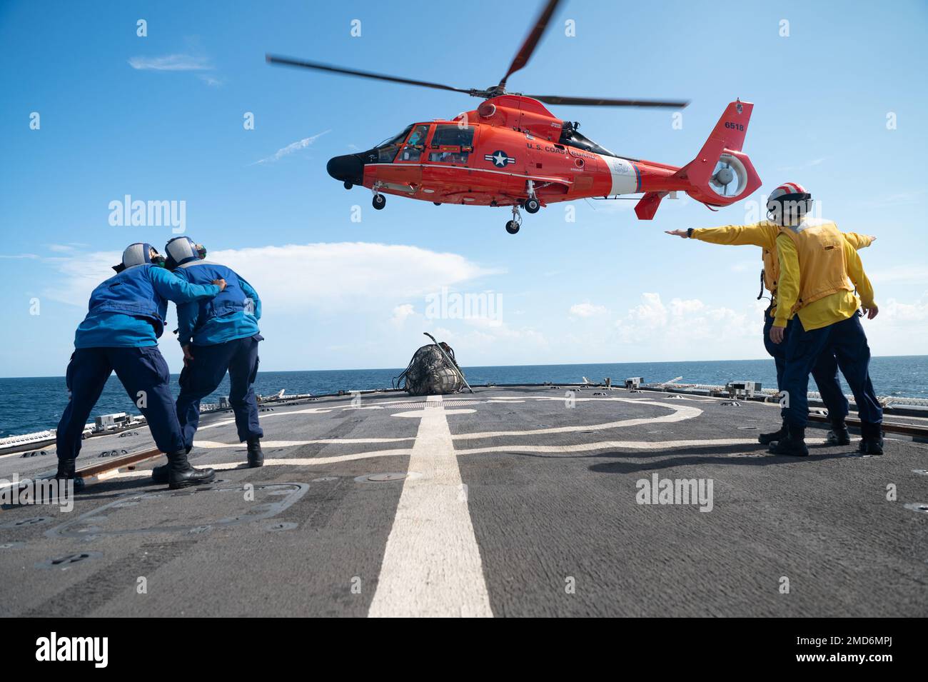 A U.S. Coast Guard MH-65 Dolphin, an asset from Coast Guard’s ...