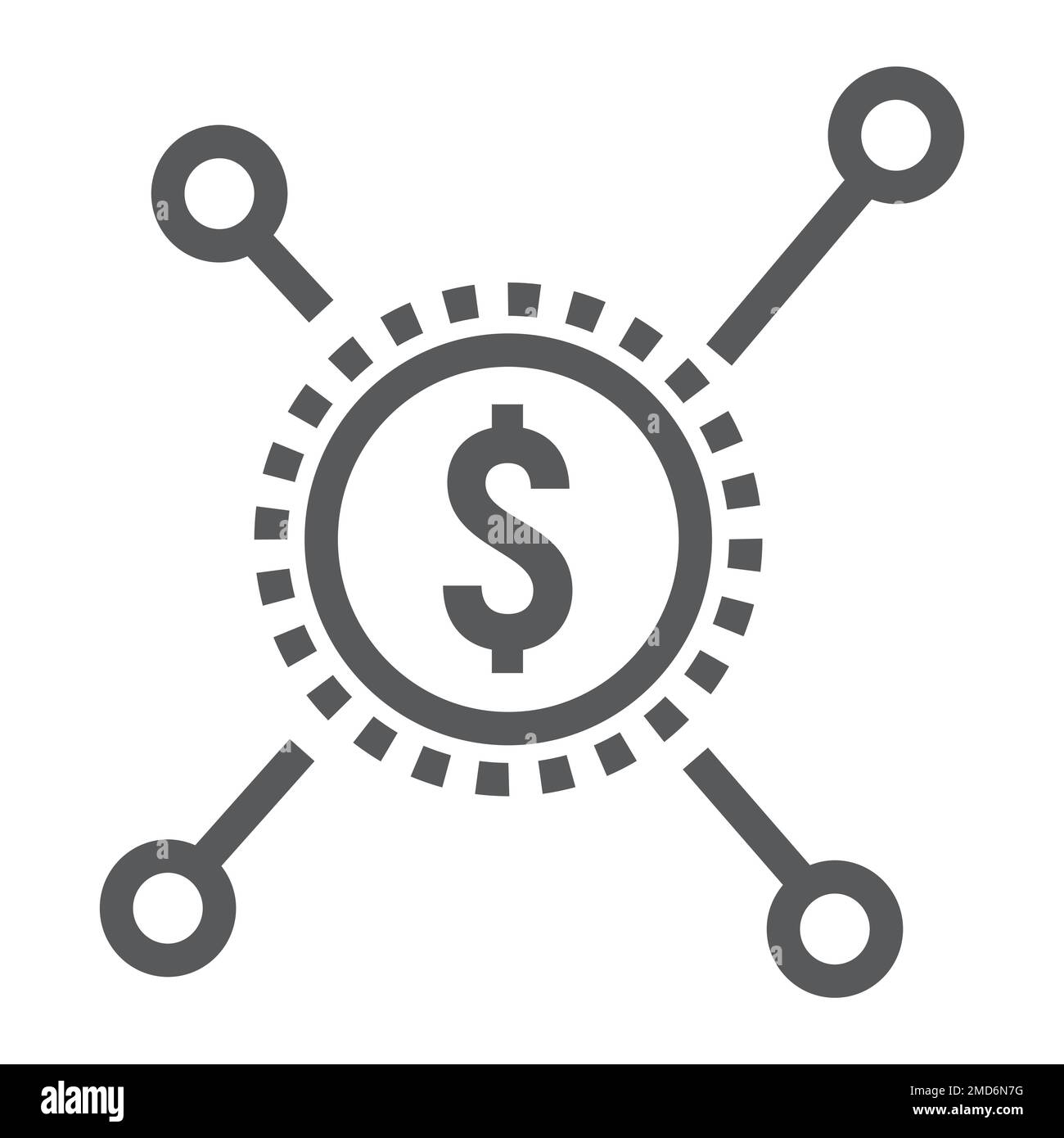 Crowdfunding line icon, development and business, sponsor sign vector ...