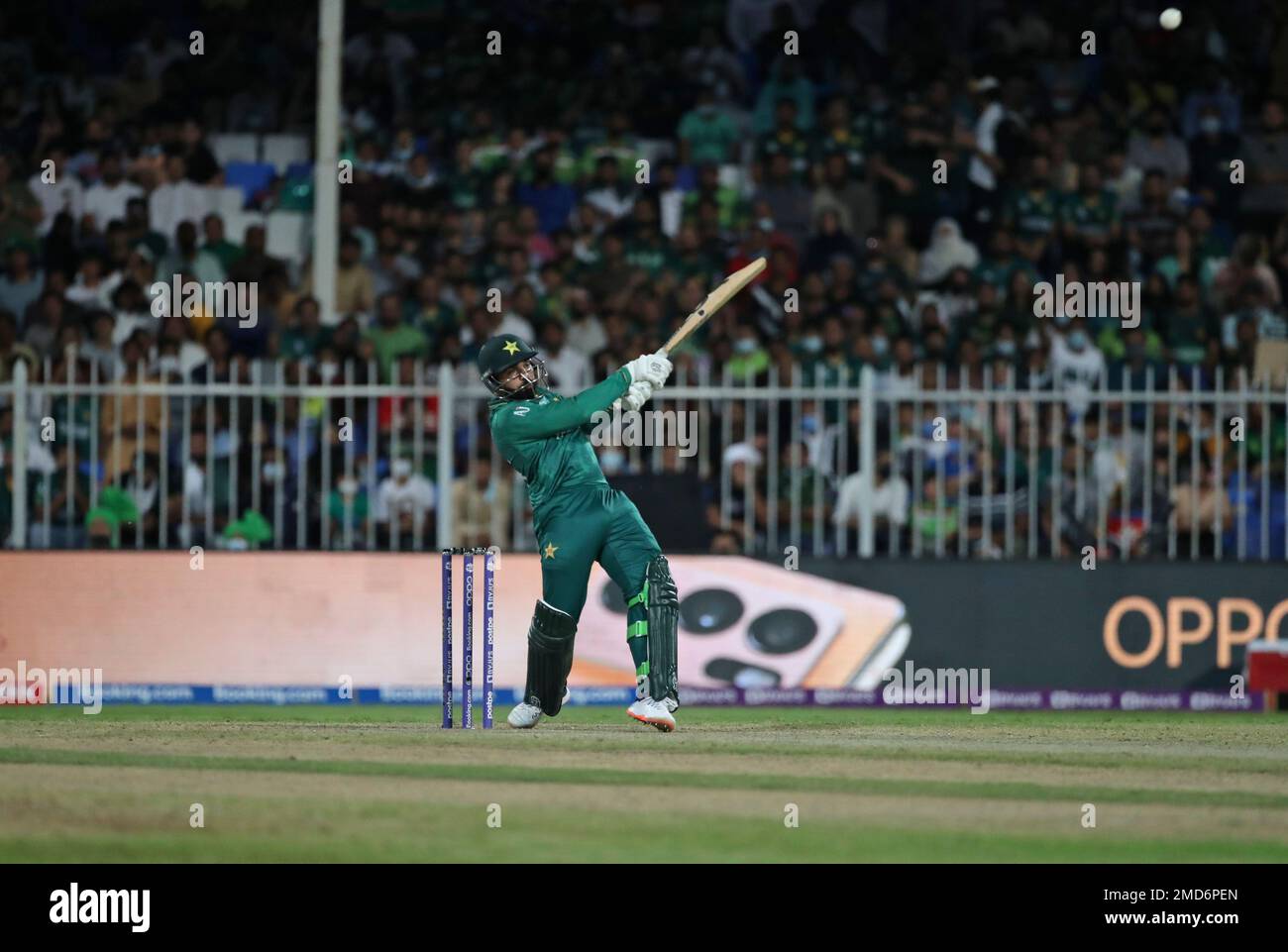 Pakistan's Asif Ali hits a six during the Cricket Twenty20 World Cup ...