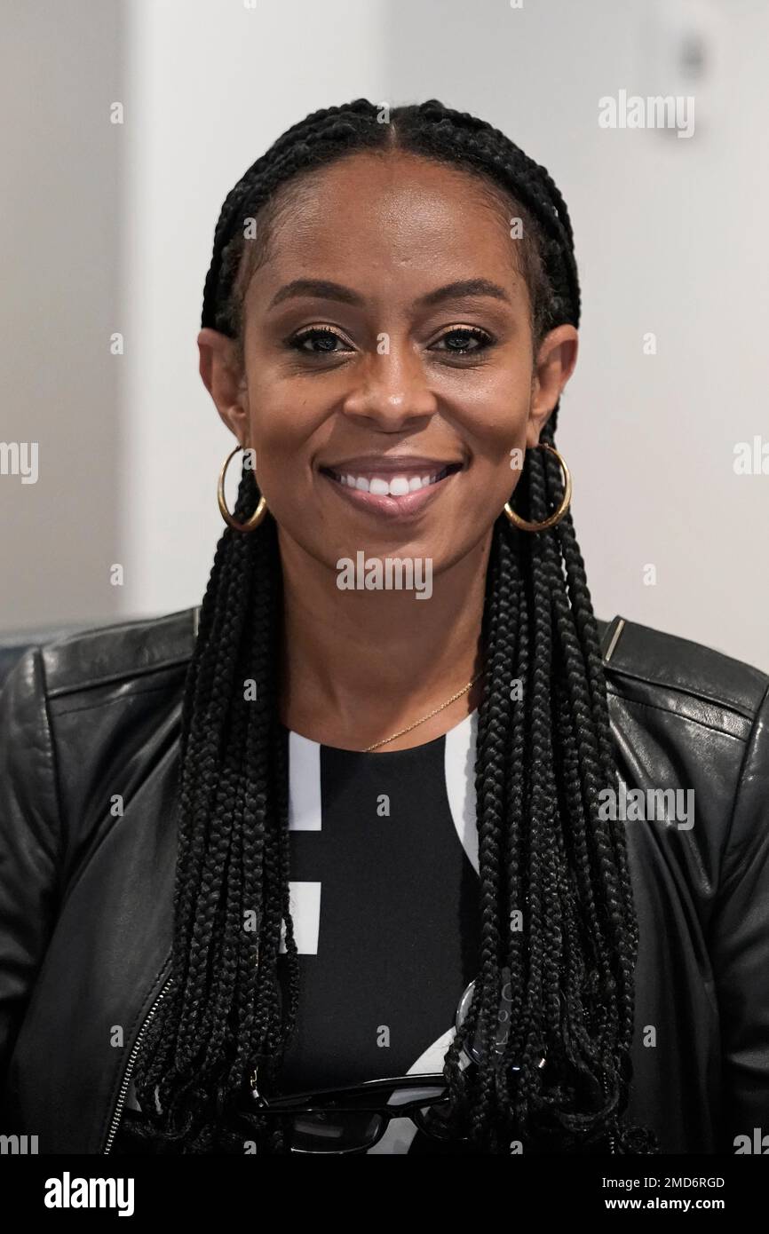 Democratic candidate Shontel Brown is shown, Monday, Oct. 25, 2021, in ...