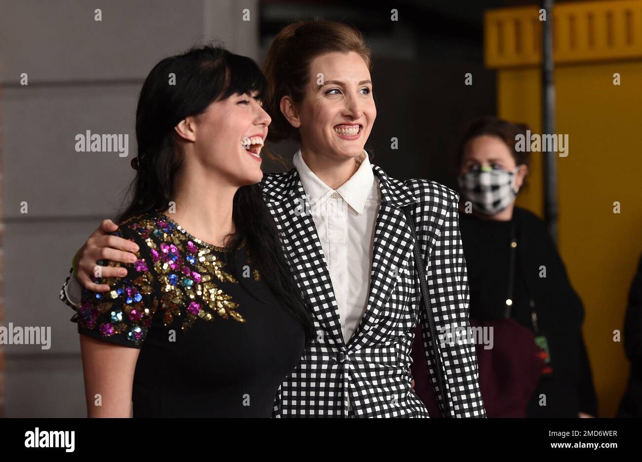 Yvonne Zima and Kate Freund arrive at the premiere of "Last Night in ...