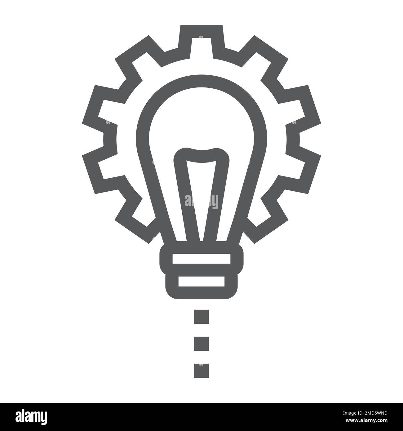 Product Development line icon, development and business, lightbulb in ...