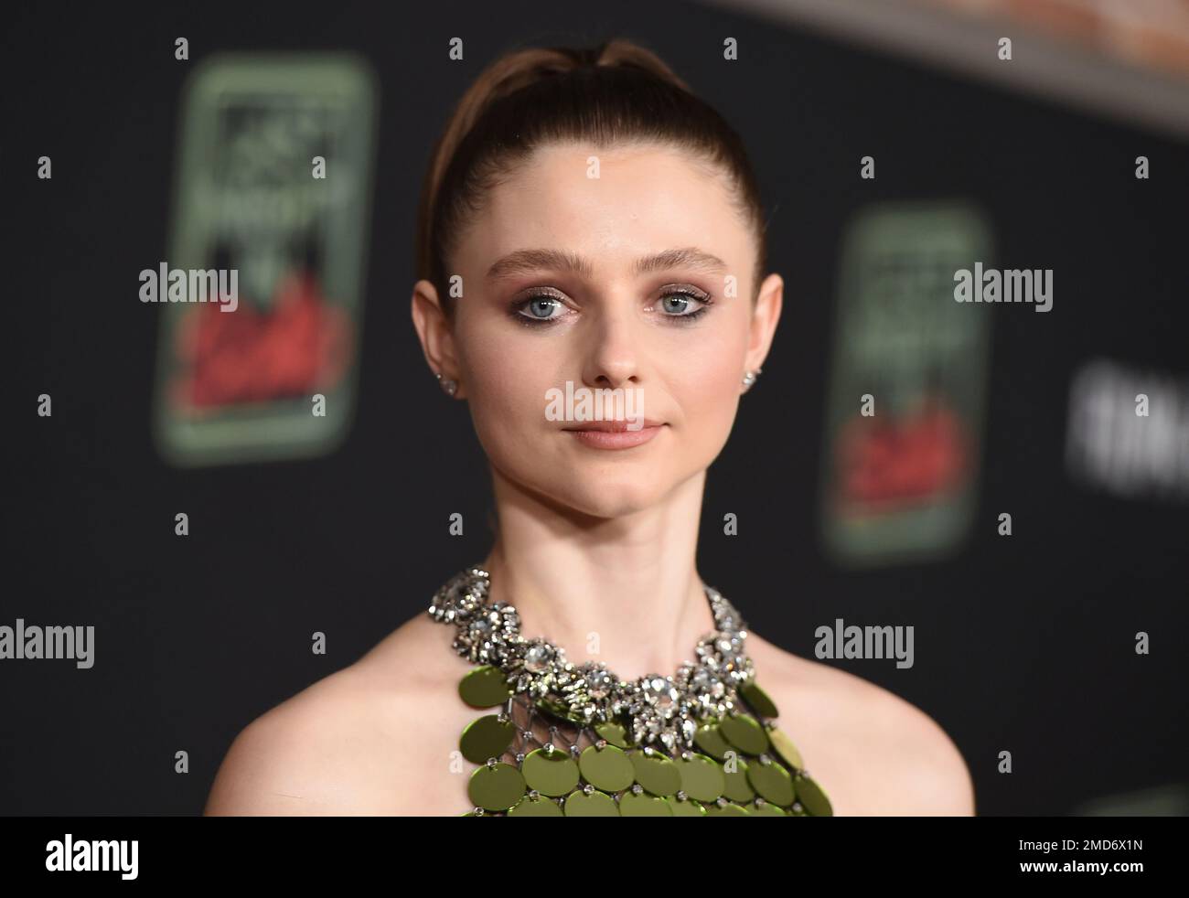 Thomasin McKenzie arrives at the premiere of "Last Night in Soho" on ...