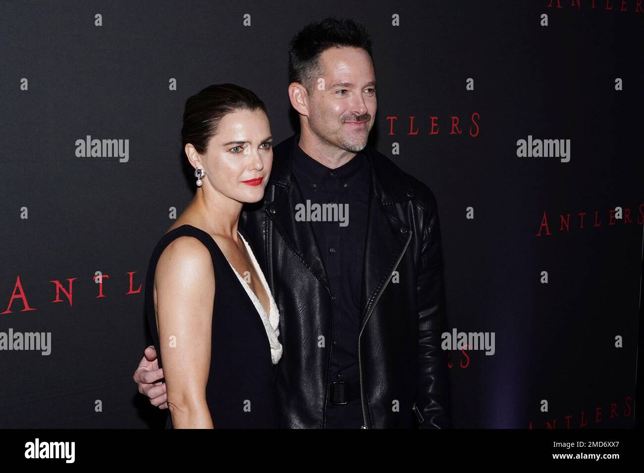 Keri Russell and Scott Cooper attend a screening of "Antlers" at Regal ...