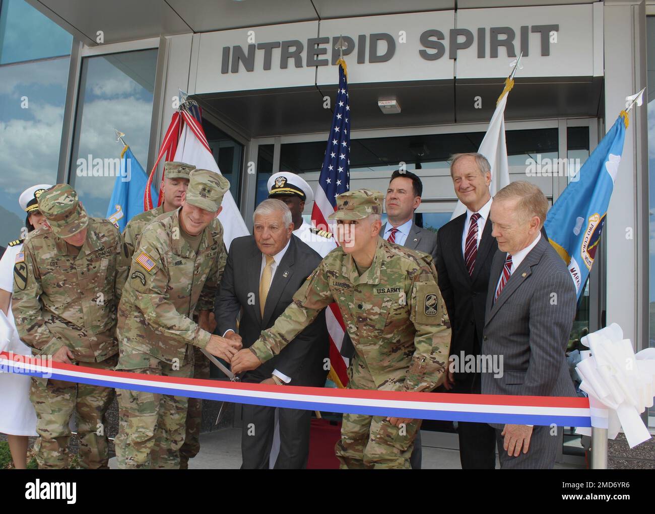 FORT CARSON, Colo. — Maj. Gen. David M. Hodne, second from left ...