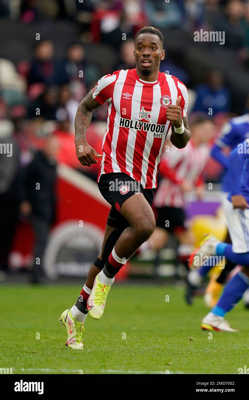 Brentford's Ivan Toney in action during the second half of an English ...