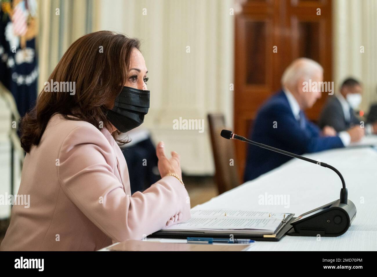 Reportage: President Joe Biden and Vice President Kamala Harris meet ...