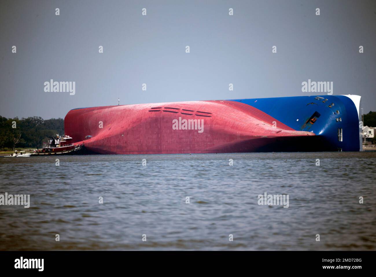FILE - In this Sept. 9, 2019, file photo, a Moran tugboat nears the ...