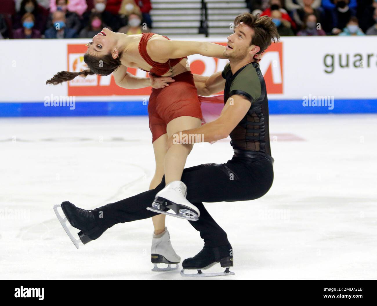 Laurence Fournier Beaudry and Nikolaj Sorensen, of Canada, perform in ...