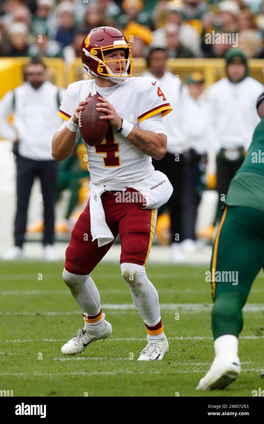Washington Football Team quarterback Taylor Heinicke (4) looks to throw ...
