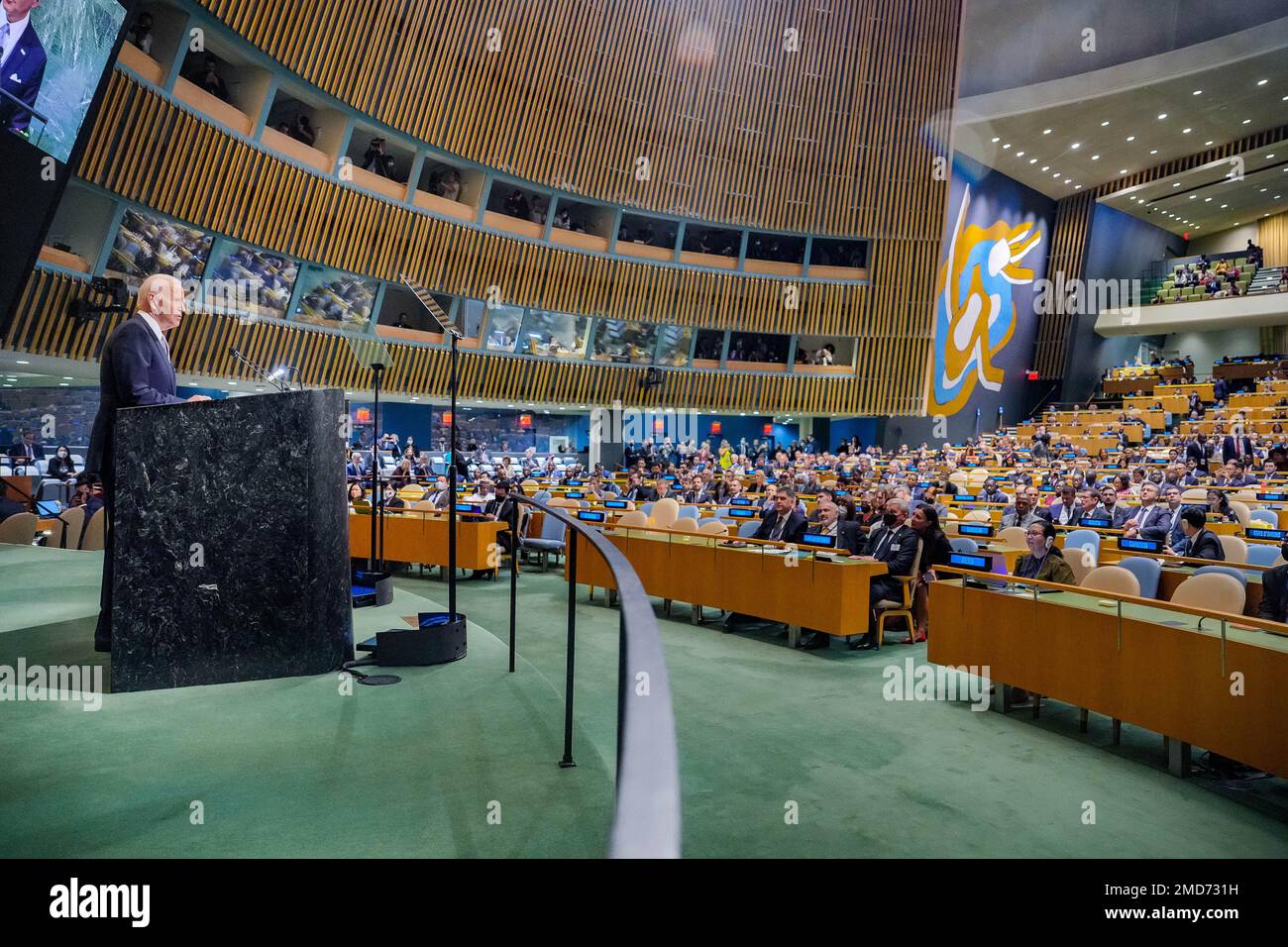 Reportage: President Joe Biden delivers remarks at the 77th Session of the United Nations ...