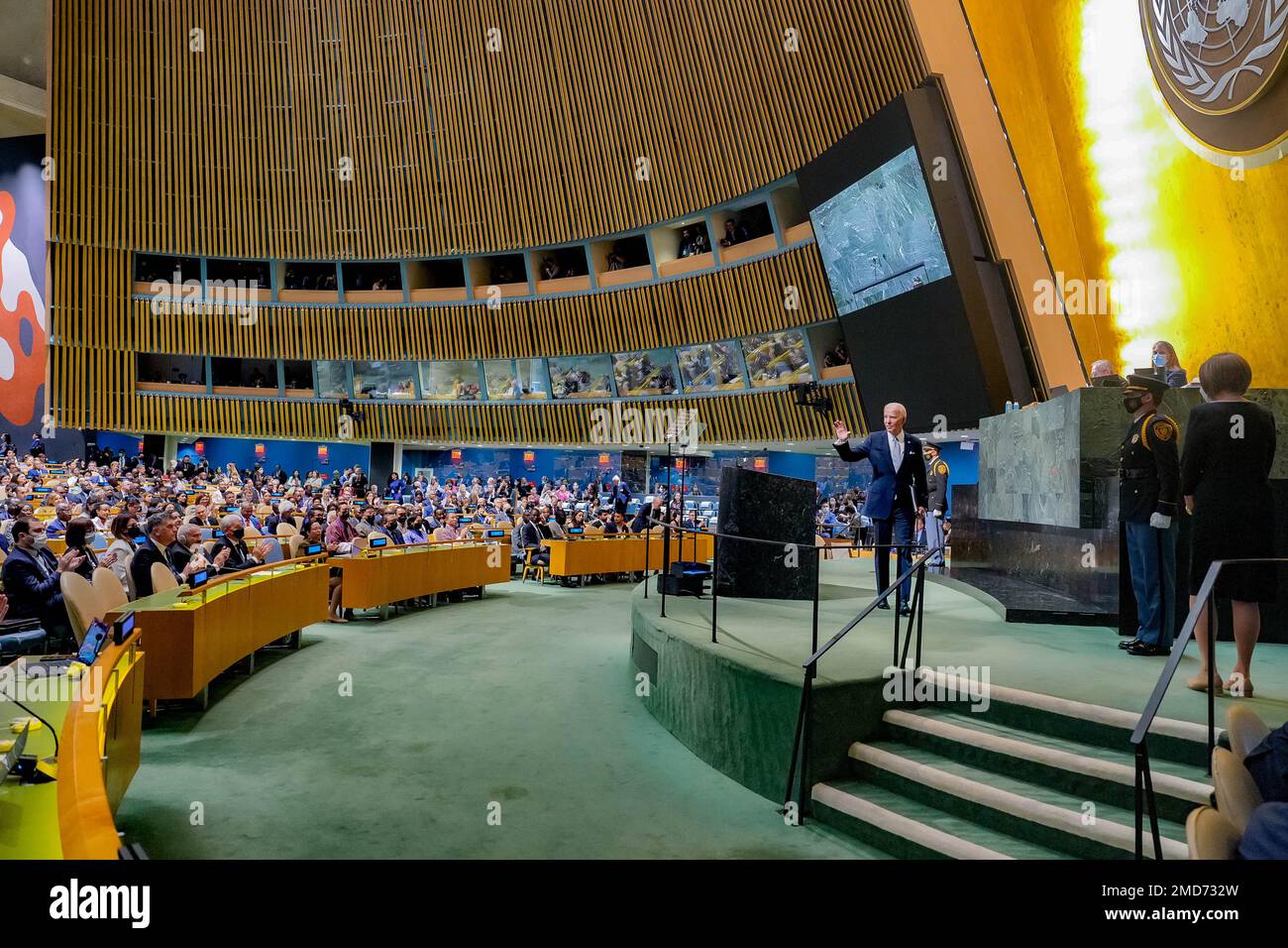 Reportage: President Joe Biden delivers remarks at the 77th Session of ...