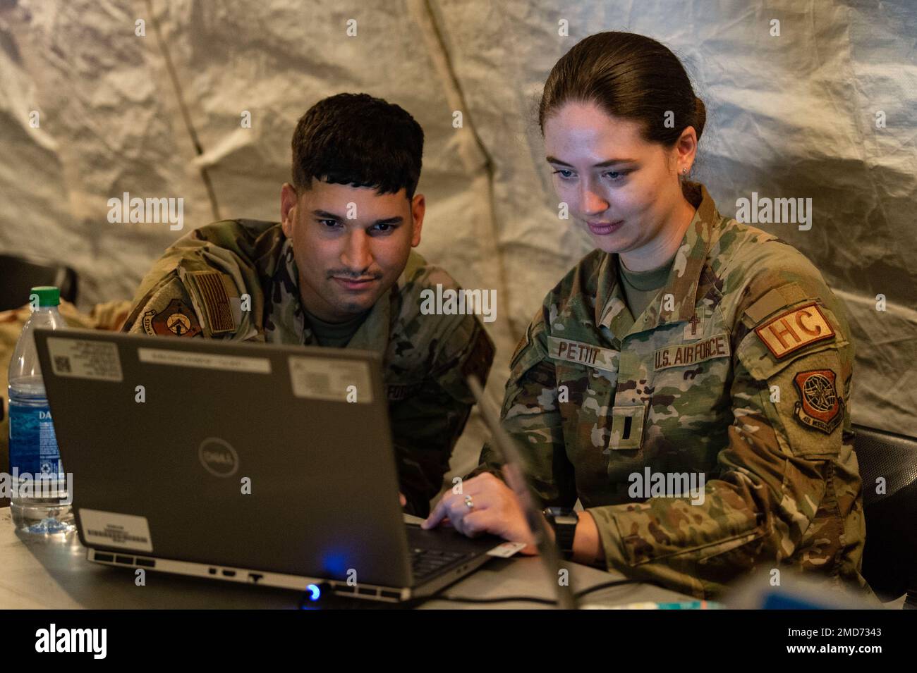 Tech. Sgt. Eric Feliciano, left, 512th Airlift Wing religious affairs ...