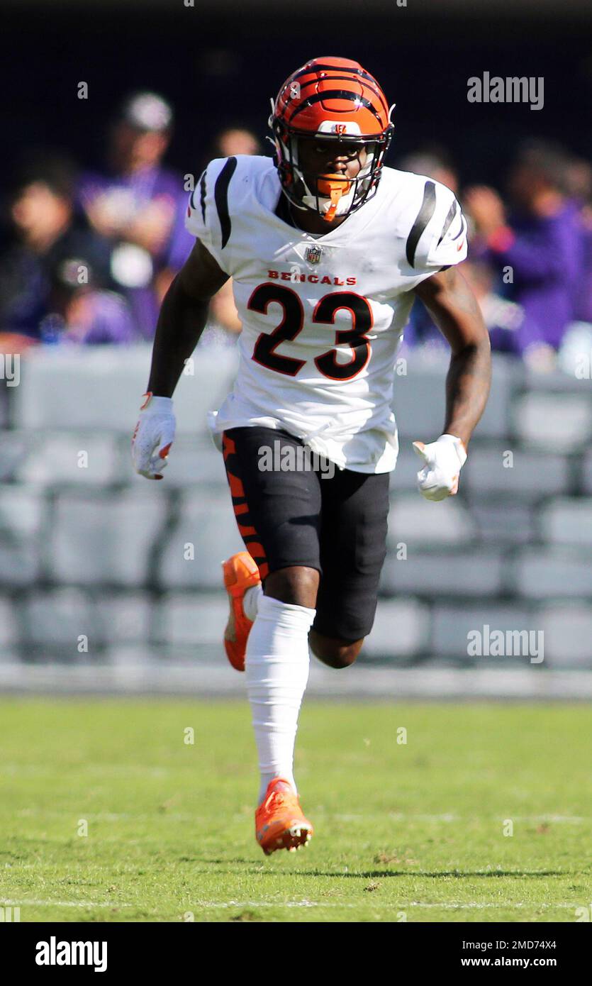 Cincinnati Bengals cornerback Darius Phillips (23) runs during an NFL ...
