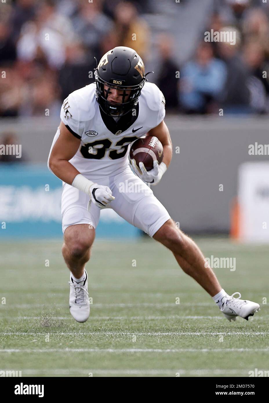 Wake Forest wide receiver Taylor Morin (83) runs against Army during ...