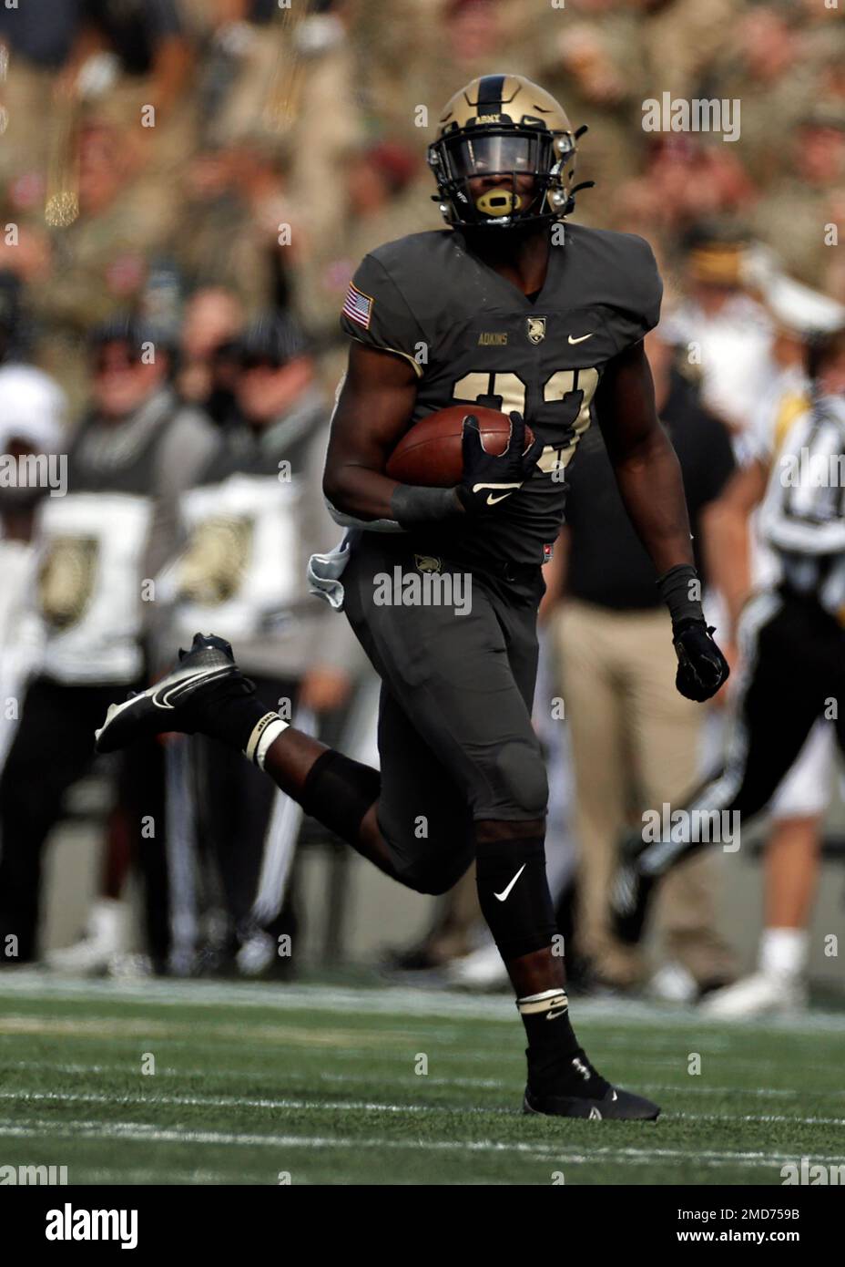Army running back Anthony Adkins (23) runs against Wake Forest during ...