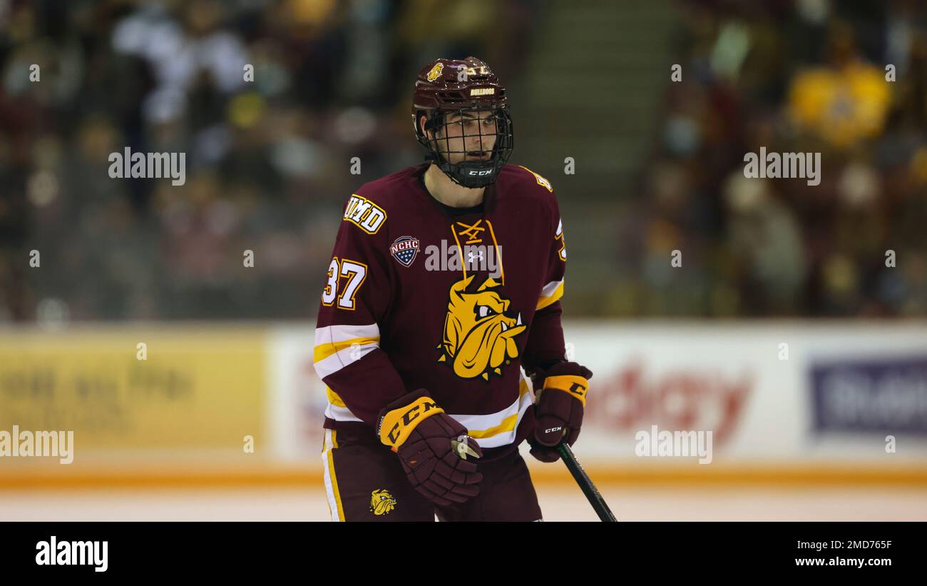 Minnesota Duluth forward Casey Gilling (37) during an NCAA hockey game ...