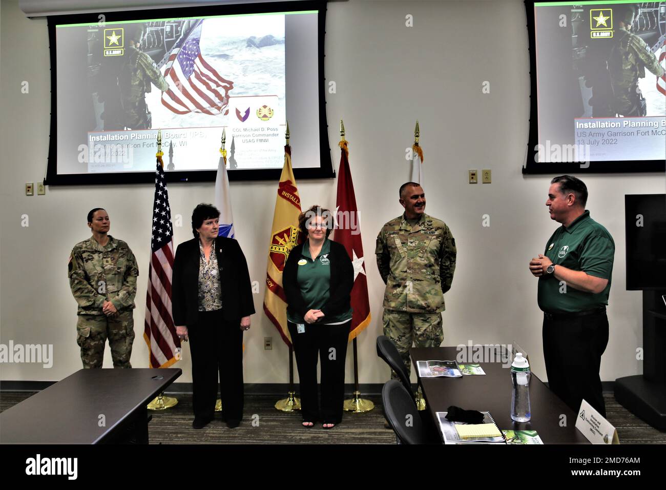 Here’s a scene where Fort McCoy workforce members Tyson Todd, Brenda ...