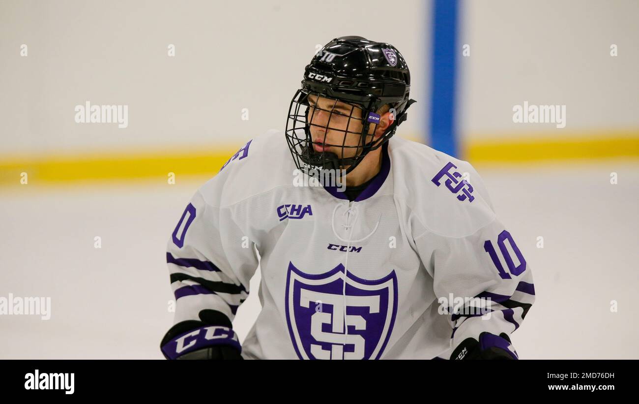 St. Thomas' Andrew Kangas during an NCAA hockey game on Friday, Oct. 22 ...