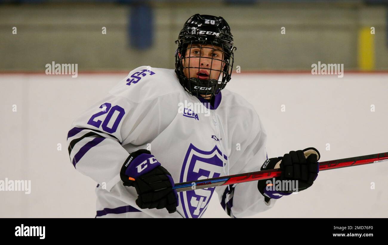 St. Thomas' Aaron Swanson during an NCAA hockey game on Friday, Oct. 22 ...