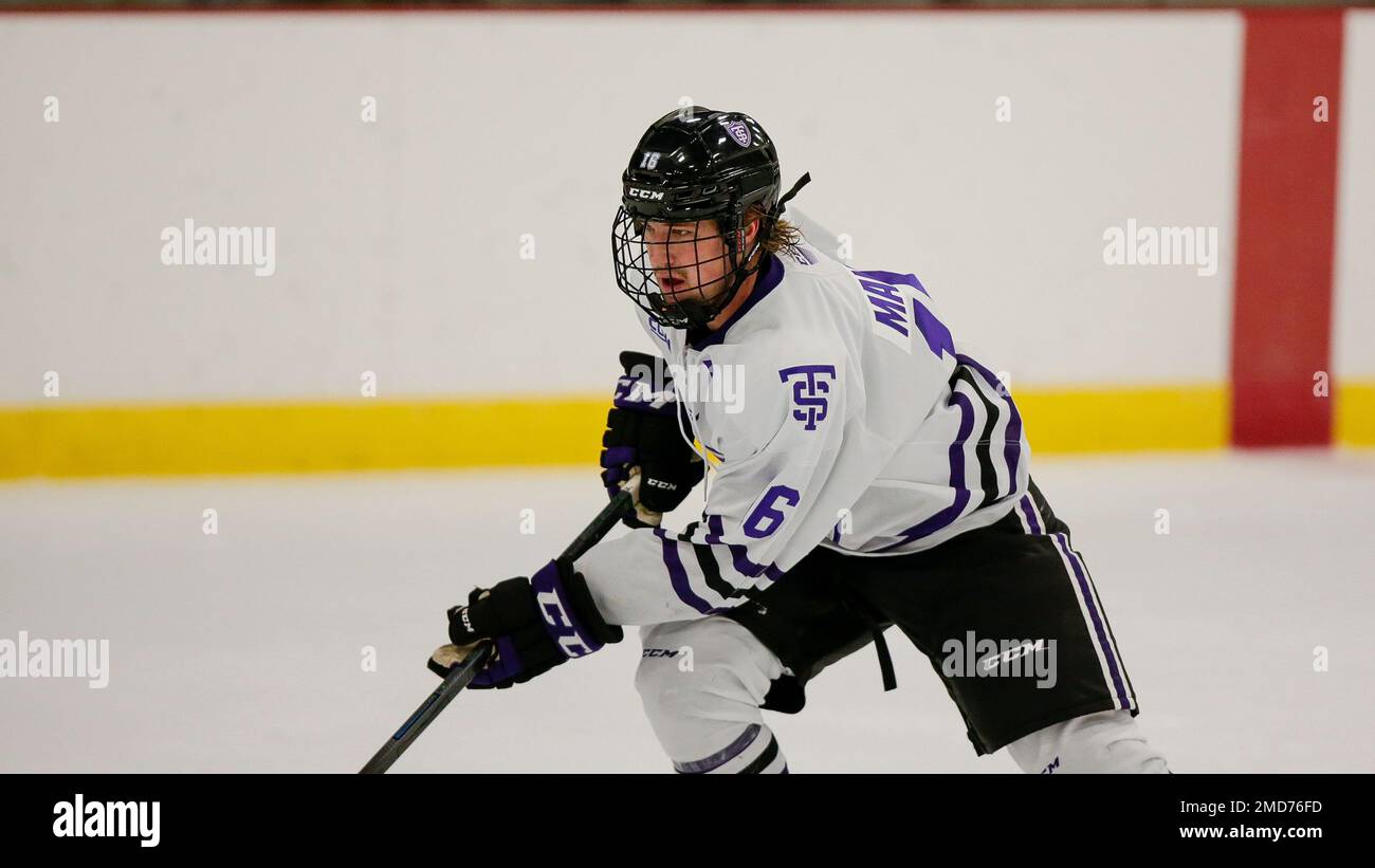 St. Thomas' Luke Manning during an NCAA hockey game on Friday, Oct. 22 ...