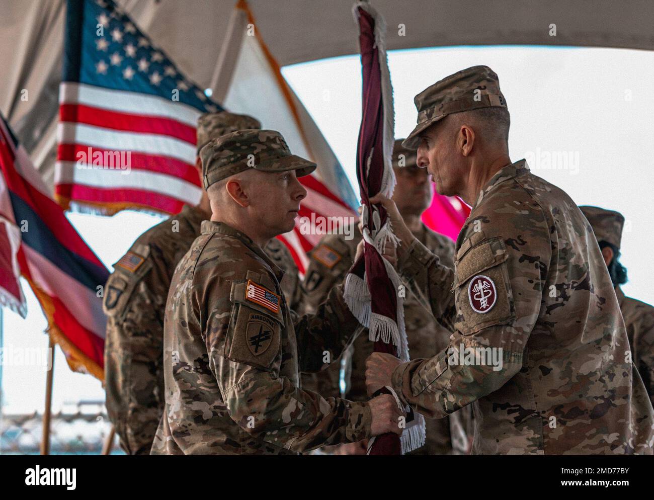 Brig. Gen. Edward H. Bailey, right, Commanding General of Regional ...