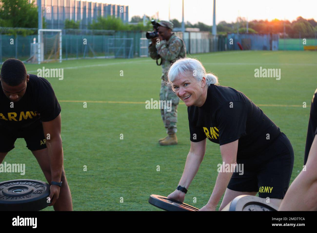 Lt. Gen Laura A. Potter participated in an ACFT focused PT session with ...