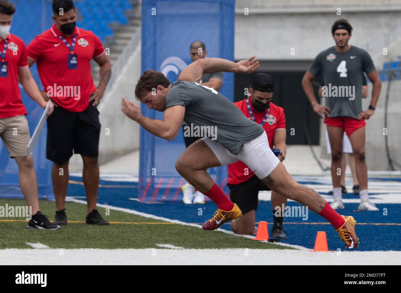 Giustino Silvestro during the Mexico International Combine on Saturday ...